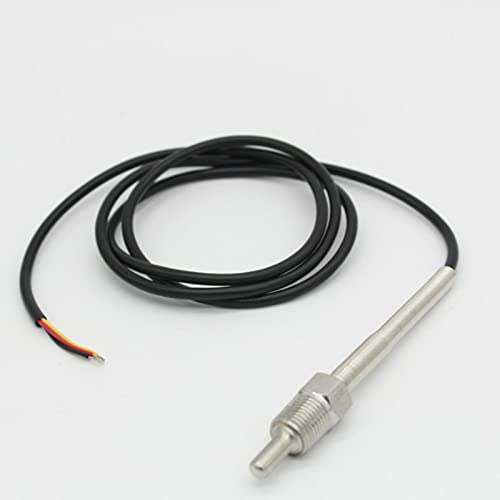 DS18B20 Digital Temperature Sensor G1/4 Thread Probe OD 6mm 1m PVC 3 ...