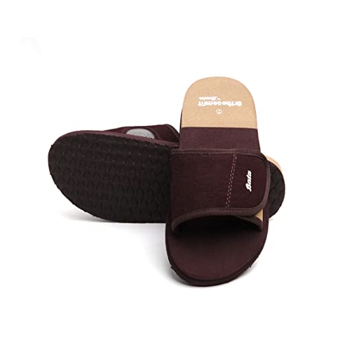 Buy BATA Ortho Comfit Slide with soft cushion for men(Brown-8UK) at ...