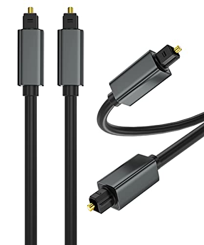 RUXELY Câble Optique Audio 3M (2 Pack),Cordon TPE à Fibre Optique ...