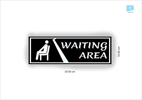 Buy SIGN EVER Waiting Area Sign Boards Office Hospital Bank Clinic ...