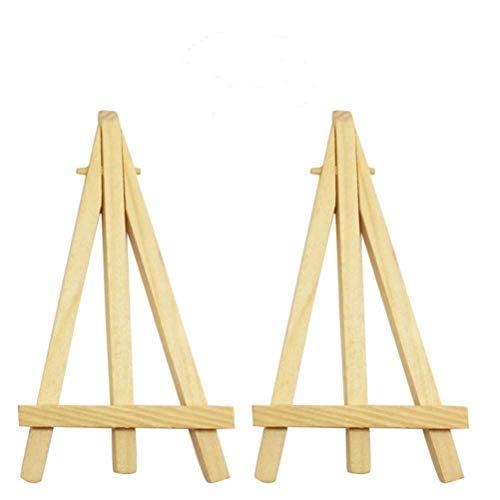 Prokart Mini Wooden Display Easel Stand, Adjustable Small Tabletop ...