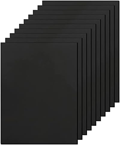 TAIANJI 10 PCS EVA Foam 6mm Polystyrene Foam Core Sheets Black Foam ...
