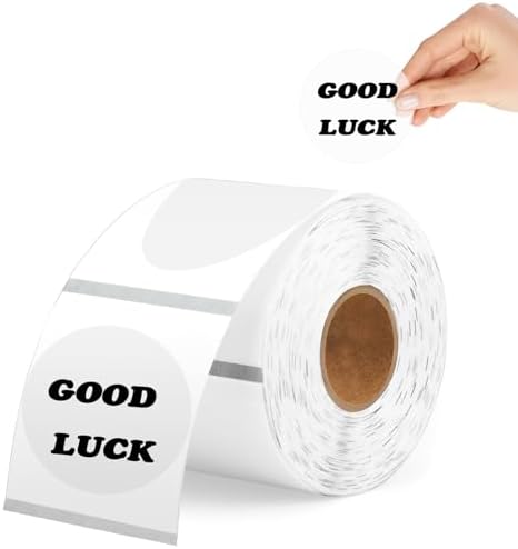 Amazon.com : HSDCO 2 Inch Transparent Round Thermal Printer Labels ...