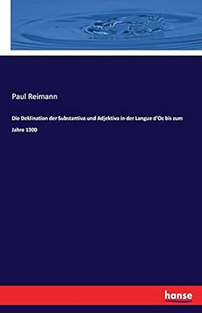 Amazon.com: Die Deklination der Substantiva und Adjektiva in der Langue ...