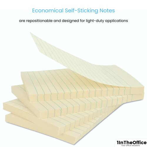 Snapklik.com : 1InTheOffice Large Sticky Notes, Lined Sticky Notes 4x6 ...