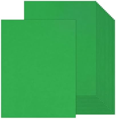 100 Sheets Green Cardstock 8.5 x 11, Goefun 80lb Green Card Stock Thick ...
