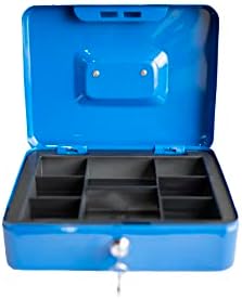 Hyfive® Steel Petty Cash Box With 2 Keys/Removable Change Tray For ...