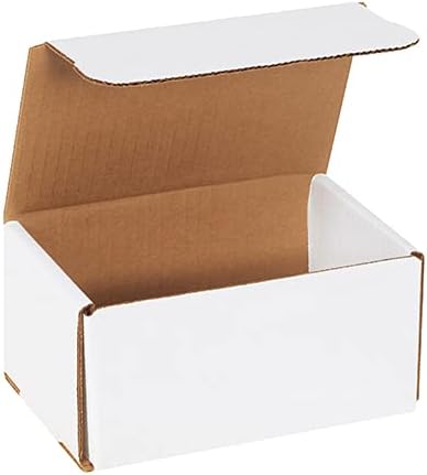 Amazon.com: White Shipping Boxes 6x4x3 Heavy Duty, Lightweight, 6"L x 4 ...