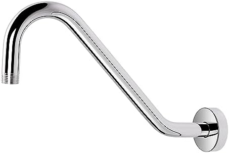 NearMoon J Shaped Shower Head Extension Arm, Stainless Steel Shower ...