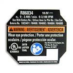 Amazon.com: RYOBI OEM 940488189 Label Data R86034 in Genuine Factory ...