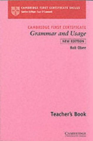 Cambridge First Certificate Grammar and Usage (Cambridge First ...