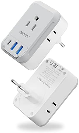 Amazon.com: 3 Pack European Travel Plug Adapter, Addtam US to Europe ...