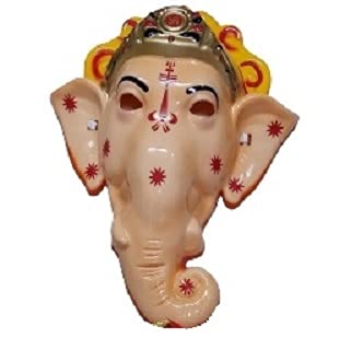 Kkalakriti Ganesh ji Ganesh Chaturthi Vinayak Mask In Solid Plastic ...