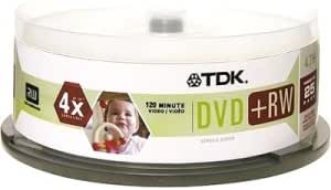 TDK DVD+RW 4X 4.7GB (25-Pack Spindle) : Buy Online at Best Price in KSA ...