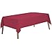 Amazon.com: Burgundy Plastic Tablecloths 2 Pack Maroon Disposable Table ...