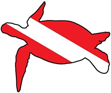 Amazon.com: MAGNET Sea Turtle Dive Flag Scuba Magnetic Vinyl Car Fridge ...