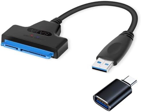 Amazon.com: SABRENT USB 3.2 Type A to SATA/U.2 SSD Adapter Cable with ...