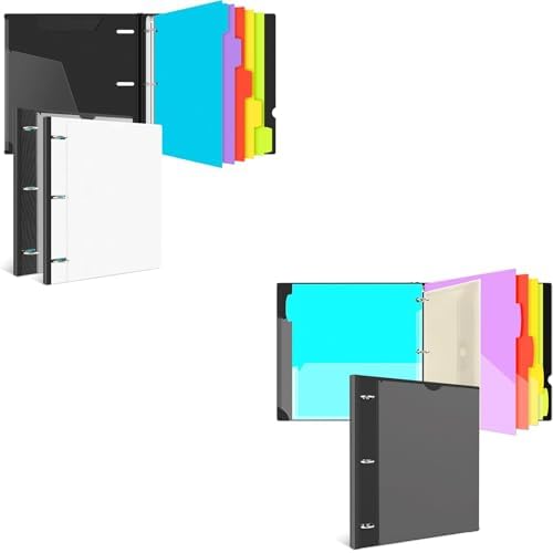 Amazon.com : 1 inch Telescoping 3 Ring Binder +Telescoping Project ...