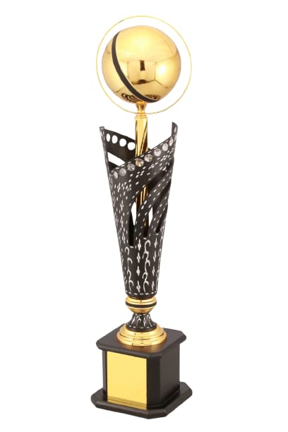 Metal Trophy/Award with Big Golden Crystal Ball for Winners (73.66 ...