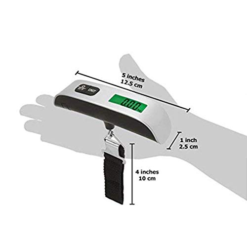GOCTOS Digital Hanging Luggage Scale, Rubber Paint, Temperature Sensor ...