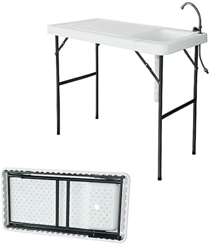 Amazon.com: Folding Fish Cleaning Table, Portable Fish Fillet Hunting ...