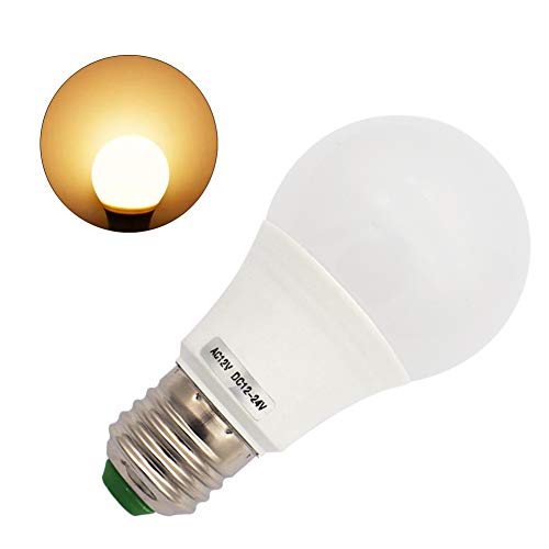 GRV E27 5W SMD LED AC12V/DC12V-24V Light Bulb 40W Incandescent ...