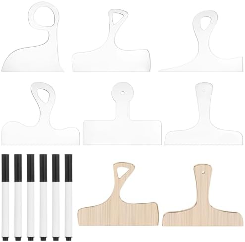 TRINKA Charcuterie Board Template Set - 6 Pcs Acrylic Router Templates ...