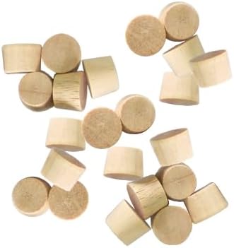 Amazon.com: BlocksTool 200pcs Tapered Natural White Wood Plugs - 3/8 ...