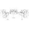 Amazon.com: Electric Power Recliner Sofa Living Room Furniture, Comfy ...