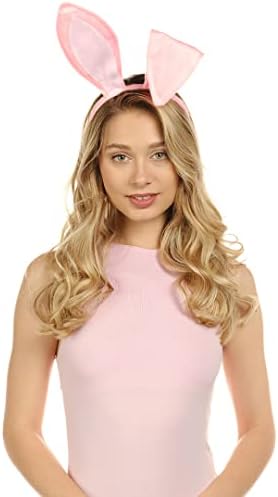 Amazon.com: Funcredible Playboy Bunny Ears Headband - Velvet Pink ...
