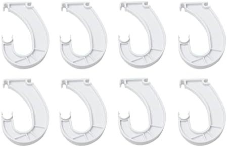 Amazon.com: SuperSlide White Closet Rod Support Pack of 4 : Tools ...