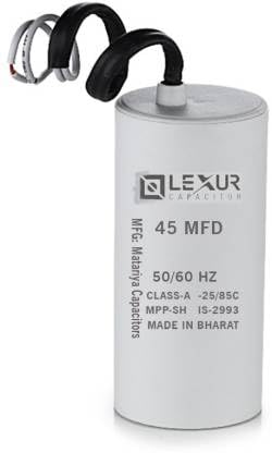 Lexur Capacitor 45 MFD Multipurpose AC Capacitor Motor Control ...