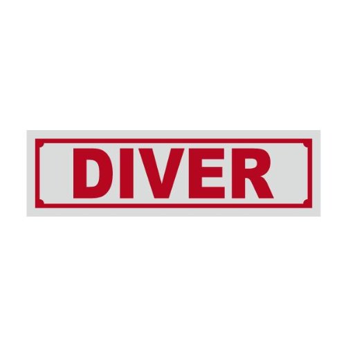 Amazon.com: Diver - Reflective Title Decal : Industrial & Scientific