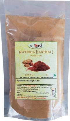 E Food Factory Nutmeg ( Jaiphal ) Powder 50 Gm in Pouch : Amazon.in ...