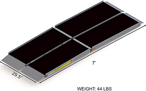 EZ-Access Suitcase Trifold Portable Ramp with an Applied Slip-Resistant ...