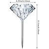 Amazon.com: WLLHYF 100Pcs Diamond Pushpins Clear Stainless Steel Thumb ...