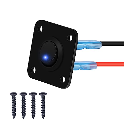 Snapklik.com : Rocker Toggle Switch Panel, DC 12V 20A Blue LED Switch ...