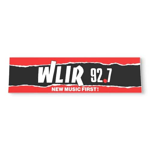 Amazon.com: WLIR 92.7 FM Bumper Sticker - New York NYC Vintage Style ...