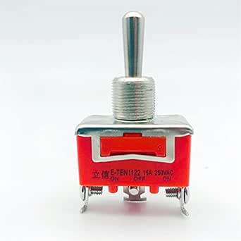 Toggle Switch, 1PCS 15A 250VAC 3Pin ON-Off-ON Toggle Switch, Rocker ...