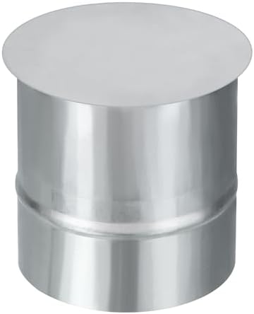 PATIKIL 4" Duct End Cap, 1Pcs Galvanized Steel Tee Cap Metal Vent Plug ...