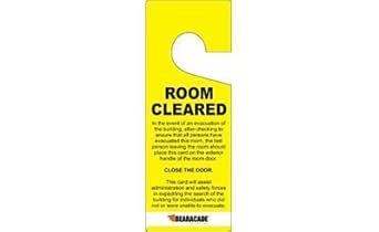Bearacade - 25 Room Cleared Door Tags - Yellow: Amazon.com: Industrial ...