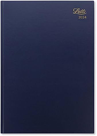 Letts Standard A4 week to view 2024 diary - blue : Amazon.co.uk ...