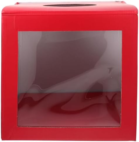 Amazon.com: Red Paper Storage Bins Paper Donation Case for Storage ...