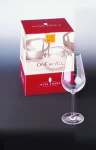 Amazon.com | Peter Steger One for All Wine Champagne Glasses (Set 0f ...