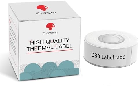 Amazon.com: D30 Labels, Thermal Label Paper Replacement for Phomemo D30 ...