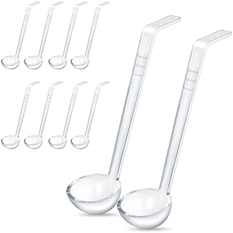 Amazon.com: 10 pieces 7 Inches 1 oz Clear Small Ladle Plastic Dressing ...