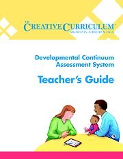A Teacher's Guide to Using The Creative Curriculum Developmental ...