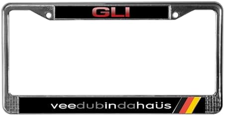 Amazon.com: German 3D Flag Emblem Stainless Steel License Plate Frame ...