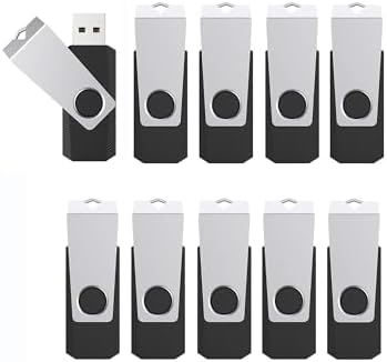 Alihelan Lot de 10 clés USB 2.0 pivotantes 4 Go Noir : Amazon.ca ...