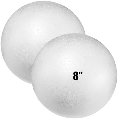 Amazon.com: Styrofoam Balls 3 Inch,24PC Large White Foam Balls for Crafts, DIY Craft Giant Foam ...